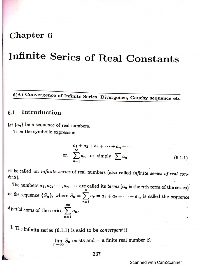 Infinite Series | PDF
