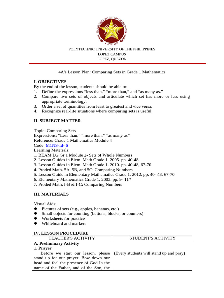 ANDAYON, RIEN CYDRICK ROSACAY-4As-LP-TEACHINGMATH | PDF | Mathematics | Learning