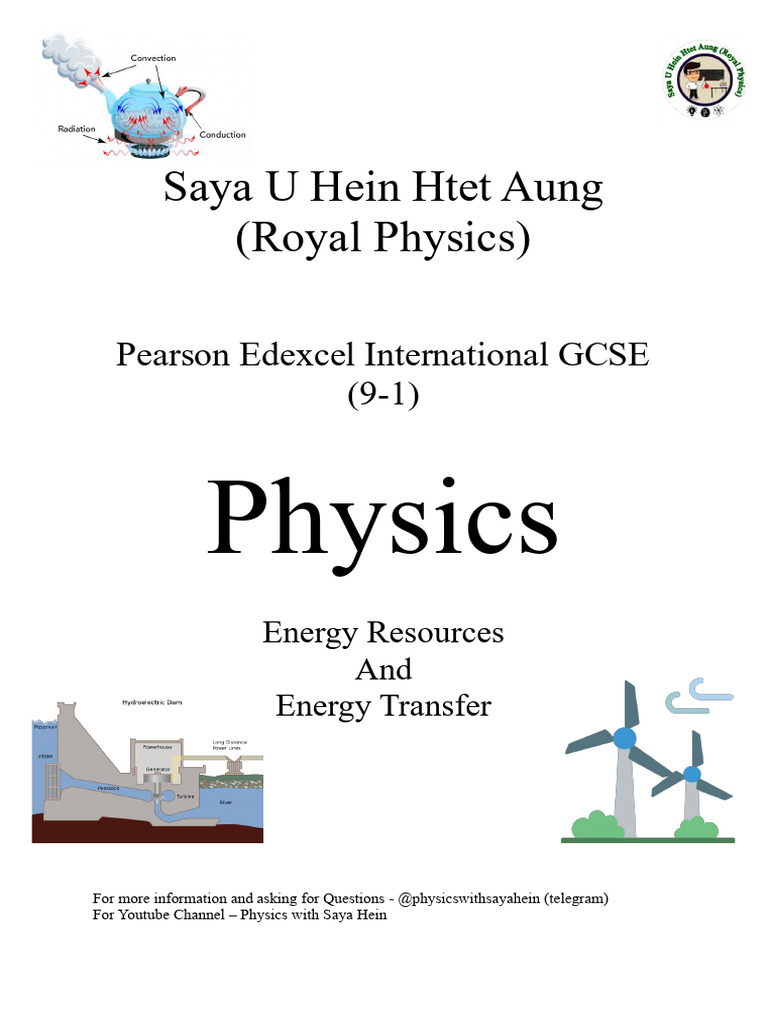 Edexcel IGCSE Physics: Energy Resources | PDF | Educational Stages ...