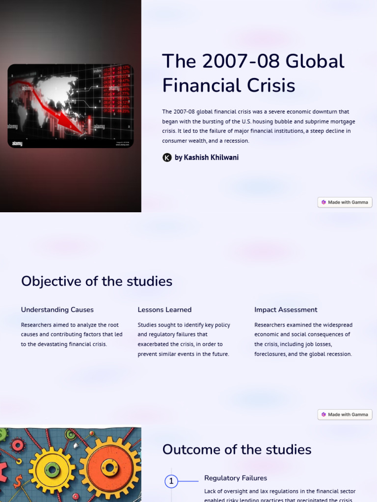 The 2007 08 Global Financial Crisis | PDF | Financial Crises | Economic ...