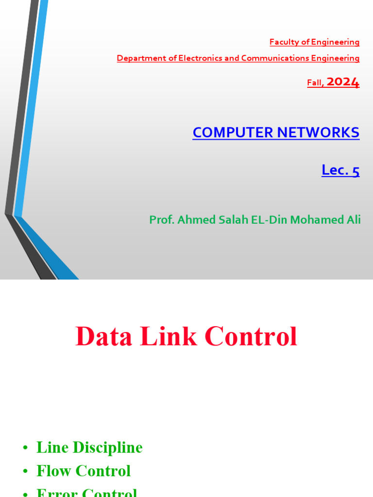 Net - Lec. 5 - Fall 2024 | PDF | Transmission Control Protocol | Internet Protocols