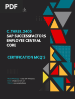 Introduction To SAP SuccessFactors | PDF | Human Resource Management | Cloud Computing
