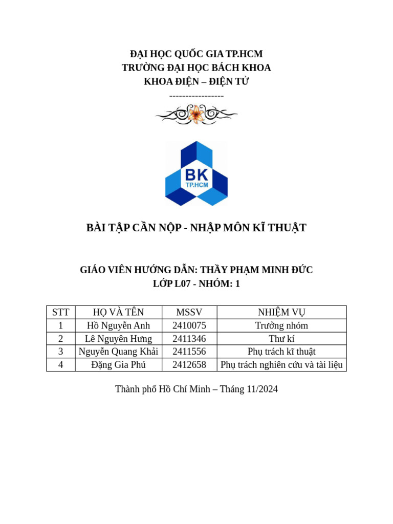 BTCN NMKT - L07 - Nhóm 01 | PDF