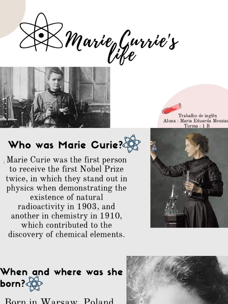 Marie Currie | PDF | Marie Curie | Nuclear Physics
