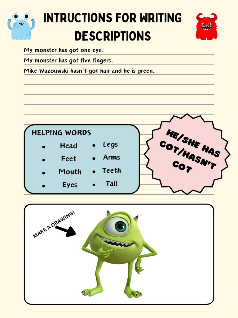 Actv 2. WRITING DESCRIPTIONS | PDF