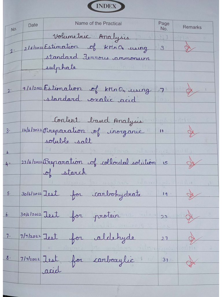 Chemistry Practical 1 | PDF