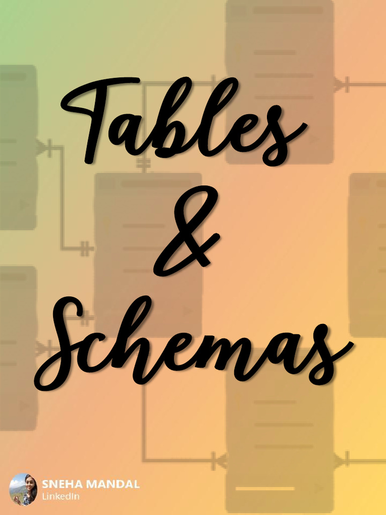 Table and Schemas | PDF