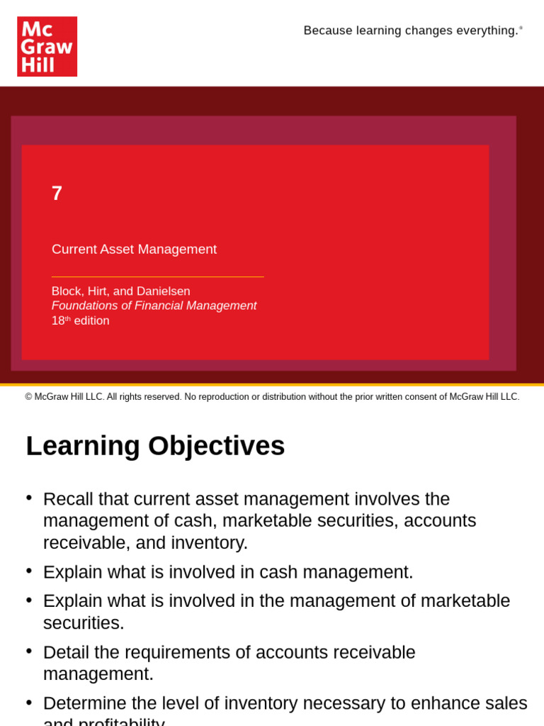 BLOCK 18e Chap007 PPT Accessible | PDF | Inventory | Cash