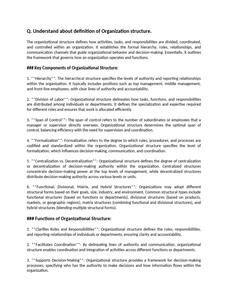 Chapter 14 & 15 (Org Bah) | PDF | Organizational Structure | Organizational Culture