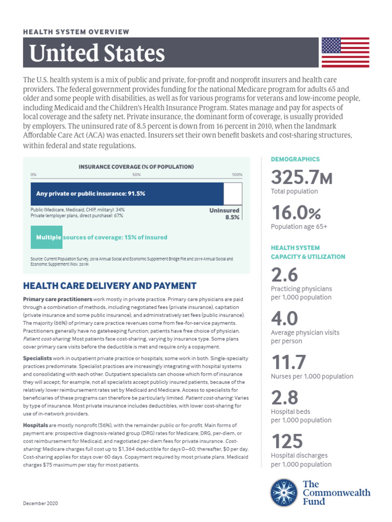 2020_IntlOverview_USA | PDF | Medicare (United States) | Medicaid