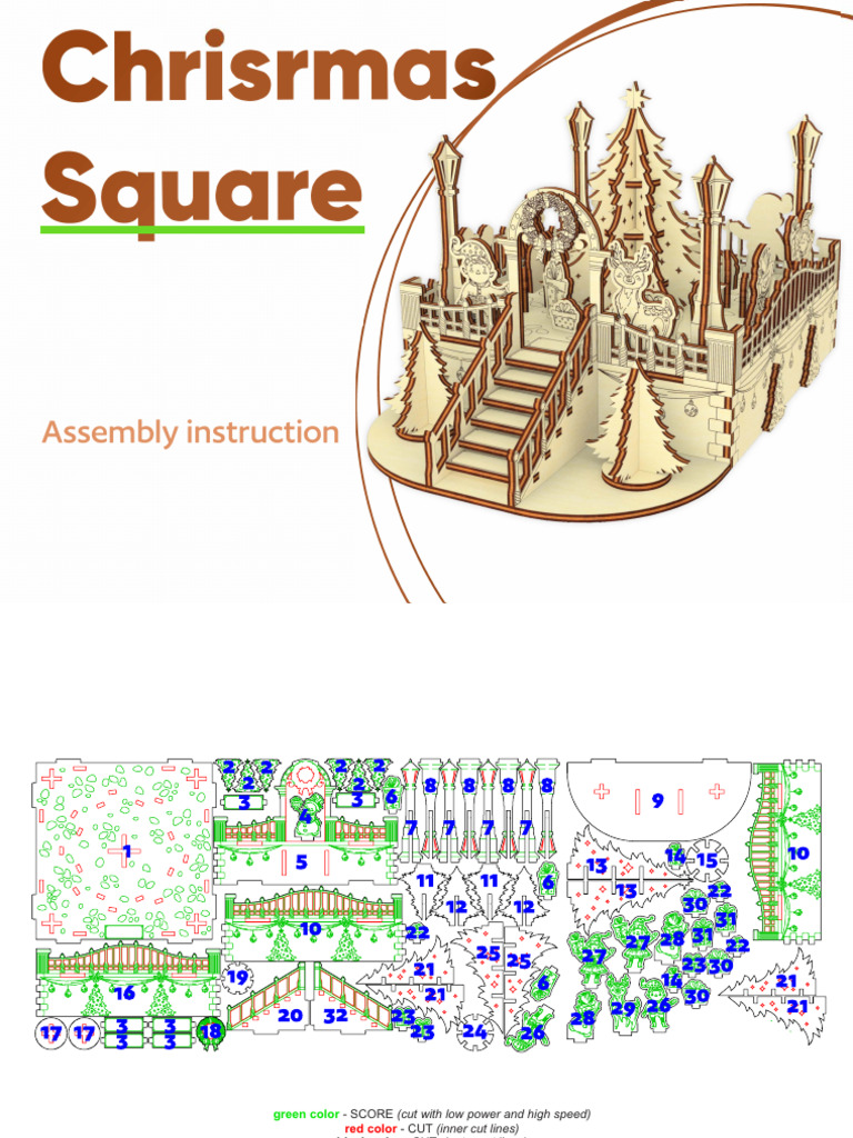 Instruction Christmas Square | PDF