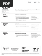 T-Mobile Invoice and Billing Statement | PDF | T Mobile Us | Receipt