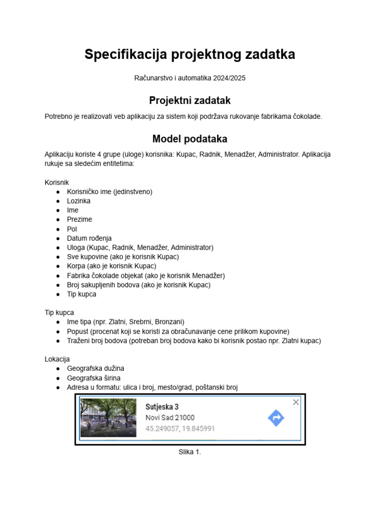 WP E2 Projekat | PDF