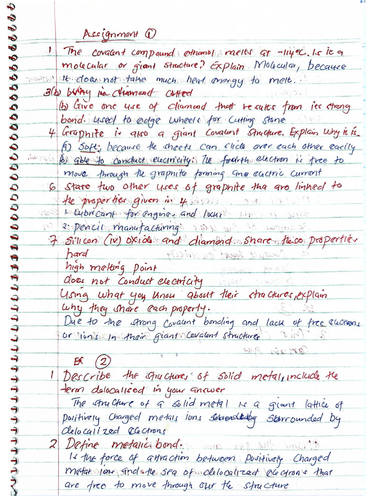 Chem Assignments | PDF