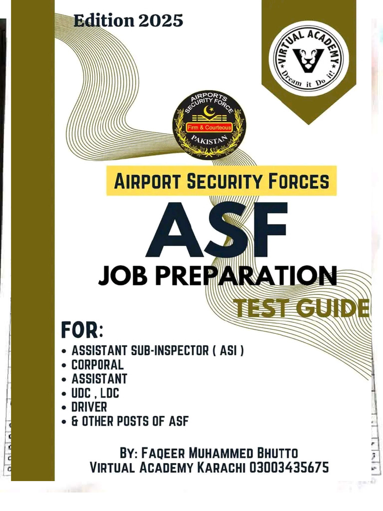 ASF Past Papers 2017-2024 by (SiR RB 03413589839) | PDF