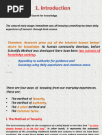 Methods of Acquiring Knowledge | PDF | Intuition | Scientific Method