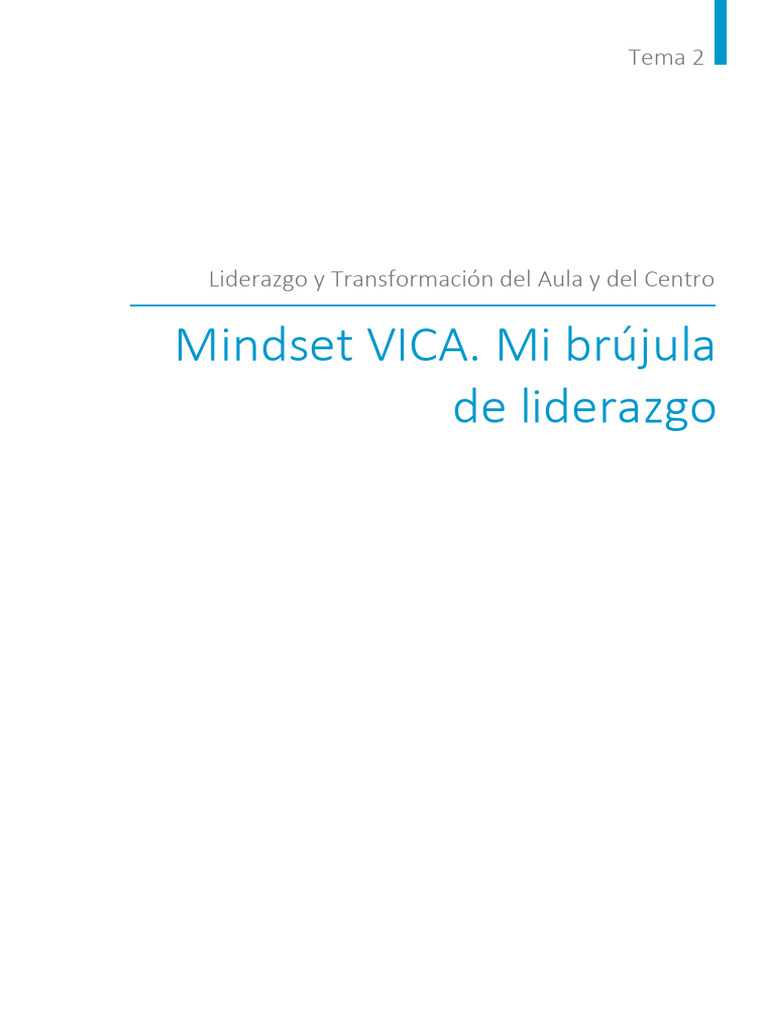 Tema 2-MINDSET VICA DOP Y COACH END | PDF | Liderazgo | Plan de estudios