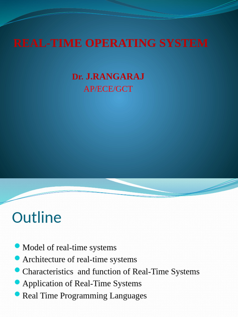 RTOS | PDF | Real Time Computing | Computing