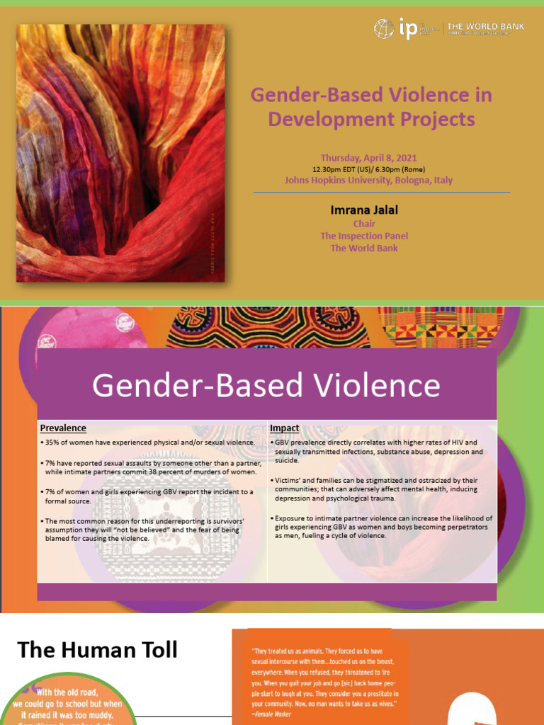 Gender-Based Violence in Development Project | PDF | Violence Against ...