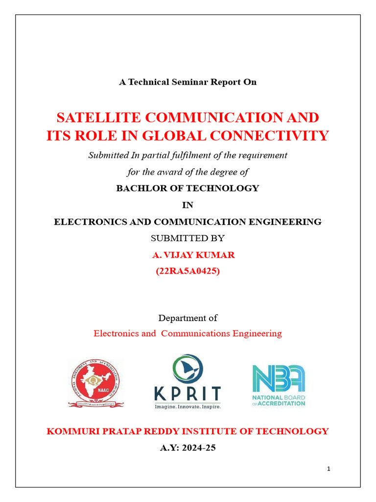 Satellite Communication's Global Impact | PDF | Satellite | Communications Satellite