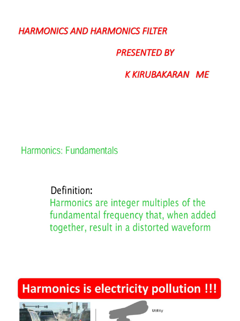 Harmonics Fundamentals and Harmonics Felter | PDF