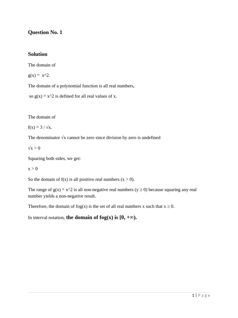 MTH101 (Assignment No. 1) | PDF