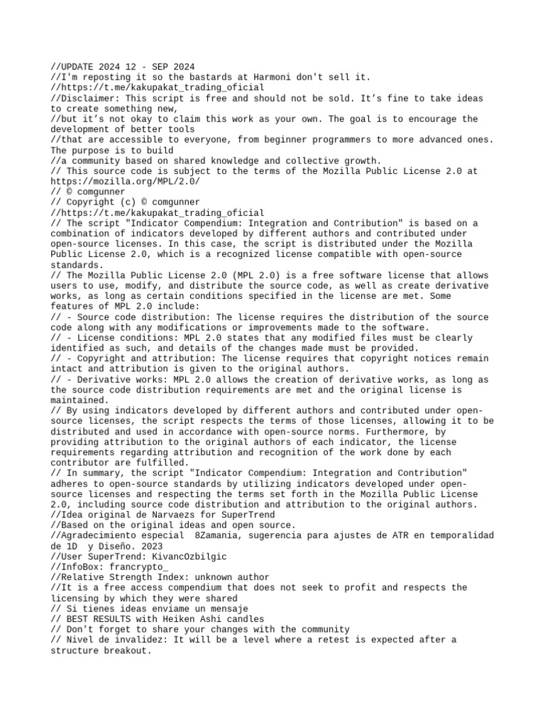 SuperTrend AIO + Liquidation Levels | PDF | Software Engineering | Software Industry