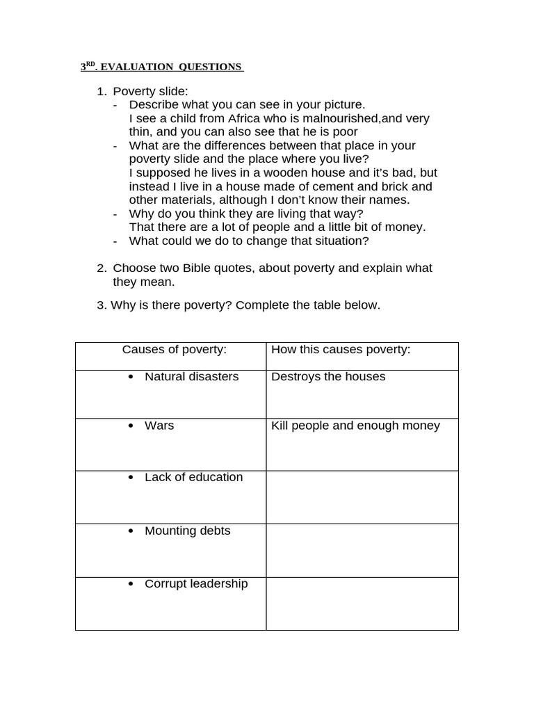 Questions 3rd. Evaluation | PDF