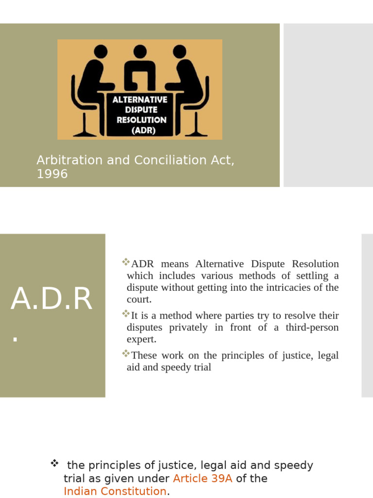 ADR | PDF | Alternative Dispute Resolution | Arbitration