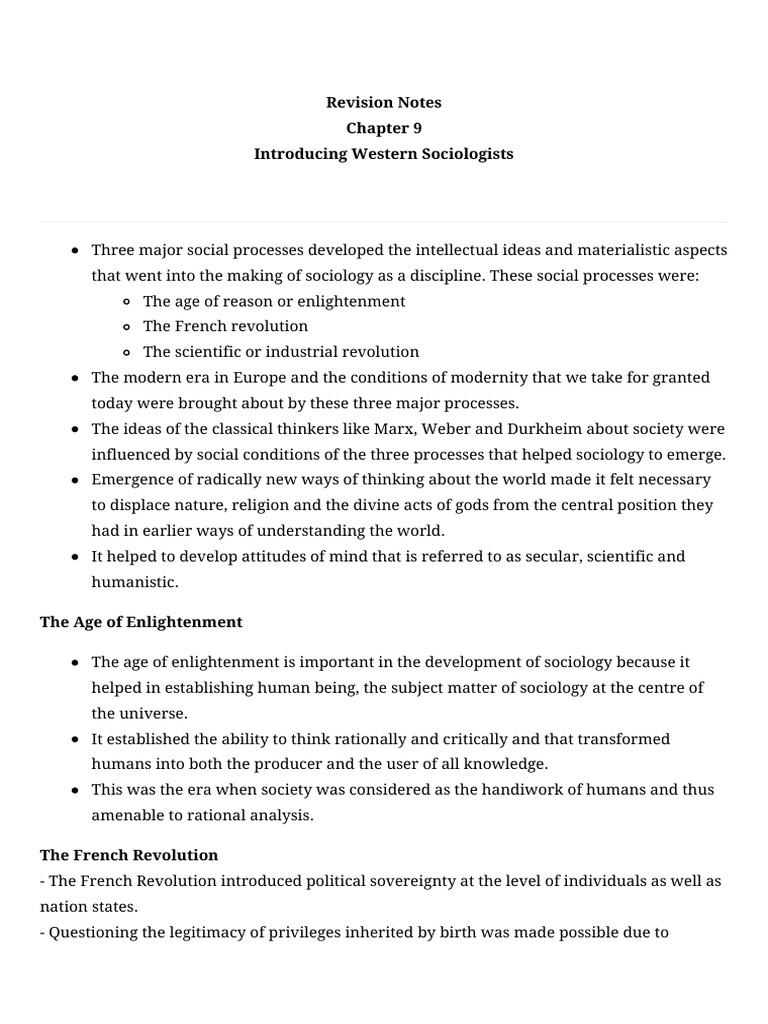 Introducing Western Sociologists | PDF | Sociology | Max Weber