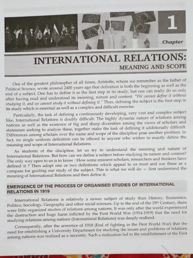 Perspective On International Relations | PDF
