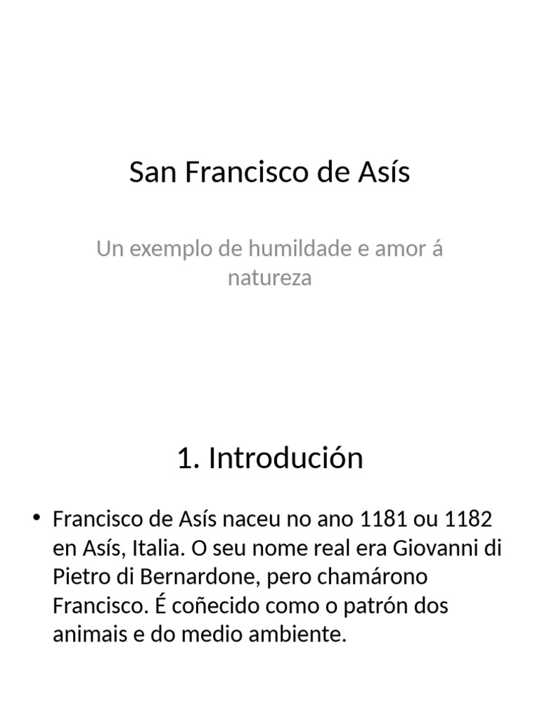 San Francisco de Asís | PDF