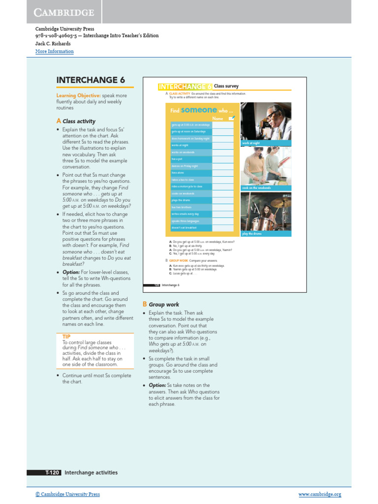 Interchange Intro SB 2 | PDF | Workweek And Weekend | Question Interchange Intro SB 2 | PDF | Workweek And Weekend | Question