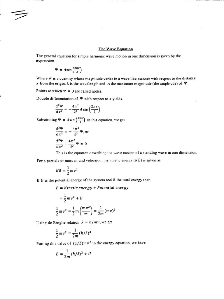 Chapter 1 Wave Equation | PDF