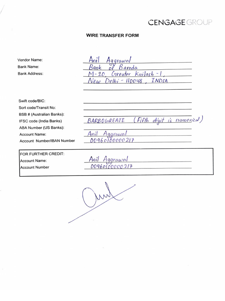 International Wire Transfer Guide | PDF