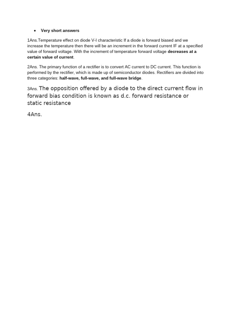 Very Short Answers | PDF