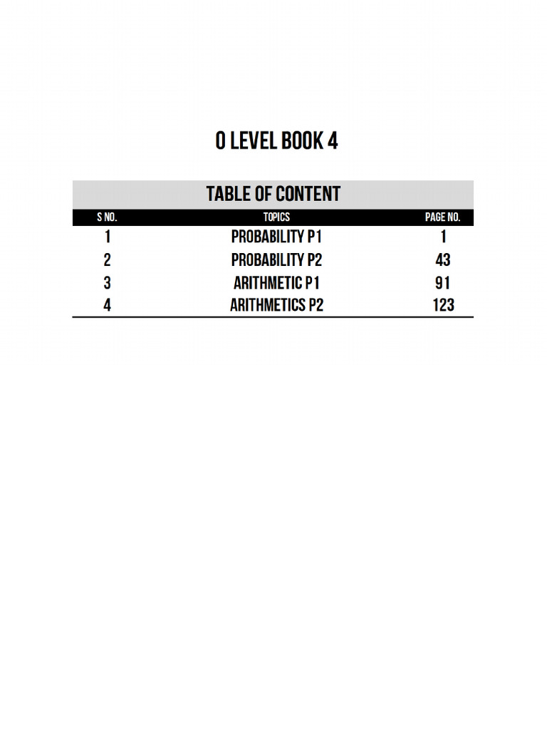 O Level Maths Book 4 24-25 | PDF | Mathematics | Mathematical Notation