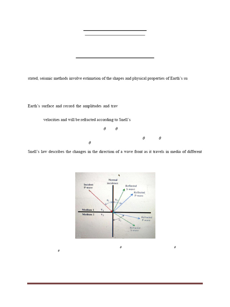 Seismic Exploration Methods Explained Pdf Seismology Waves
