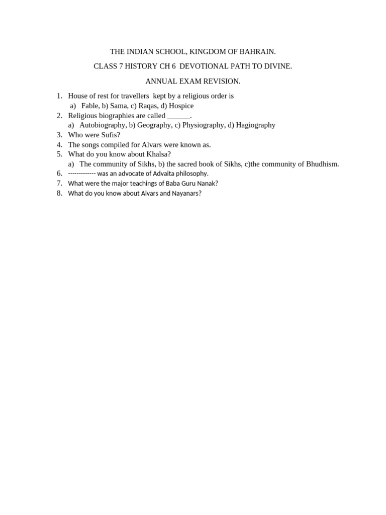 Devotional Path to Divine Revision | PDF