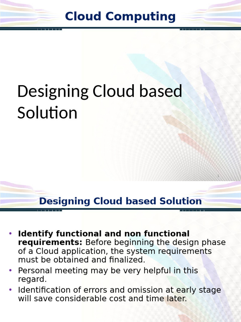 Designing A Cloud Application | PDF | Cloud Computing | Scalability