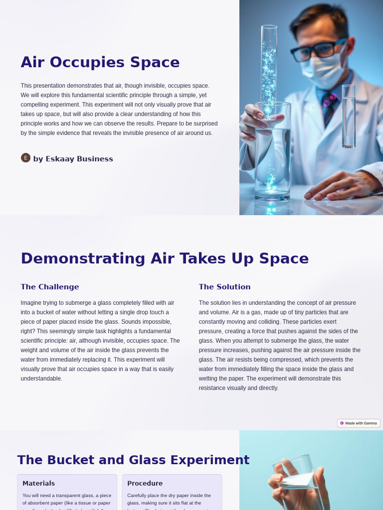 Air-Occupies-Space v2 | PDF | Space | Water