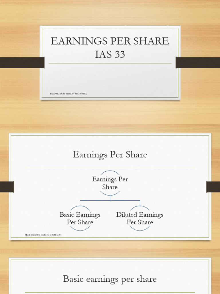 Earnings Per Share Ias 33 - 115727 | PDF | Earnings Per Share | Money
