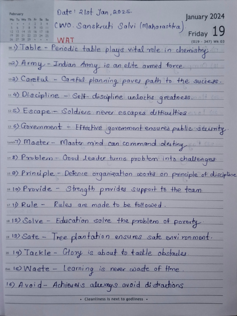 Cwo - Sanskruti Salvi (1 Mah Air SQN) Wat | PDF