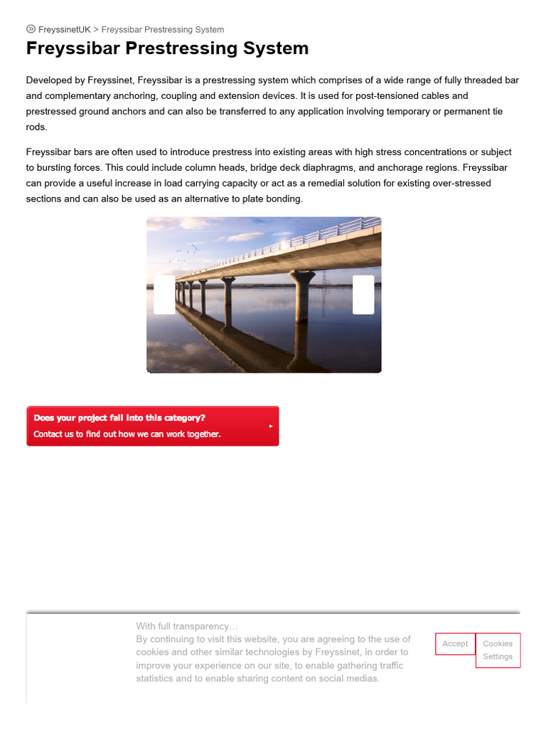 Freyssibar Prestressing System - FreyssinetUK | PDF