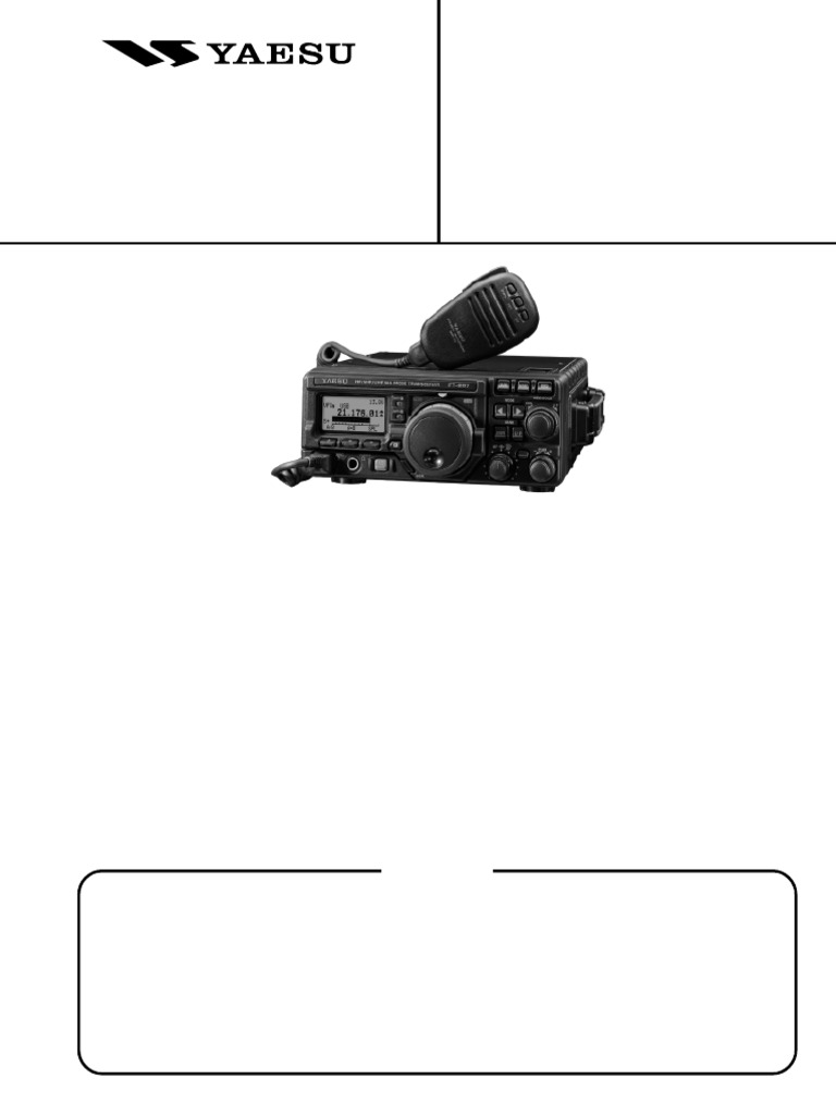 FT-897 Transceiver Service Manual | PDF | Frequency Modulation | Amplifier