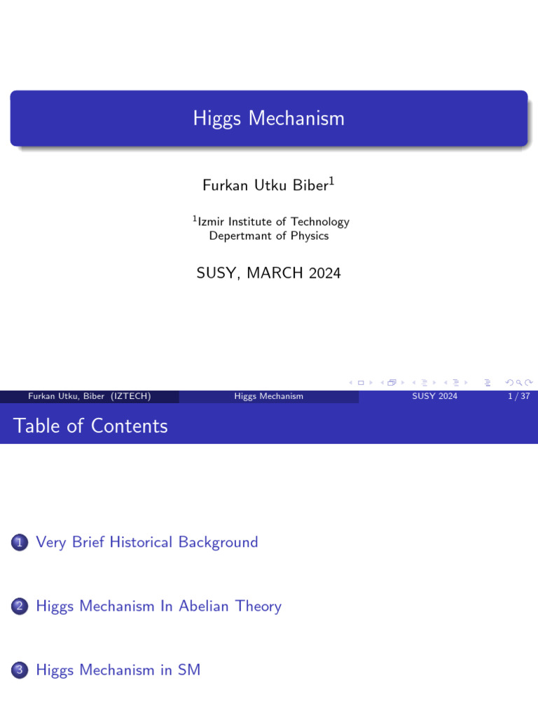 Higgs_Mechanism | PDF | Gauge Theory | Higgs Boson