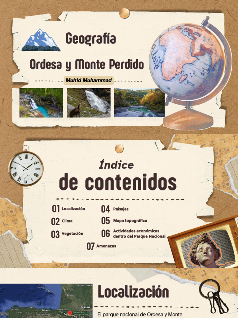 PRESENTACION Ordesa y Monte Perdido 2 BACHILLERATO GEOGRAFÍA | PDF | Clima | Montañas