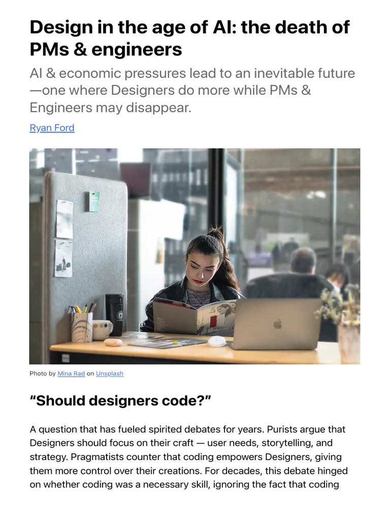 Designers as Future Tech Leaders | PDF | Artificial Intelligence | Intelligence (AI) & Semantics