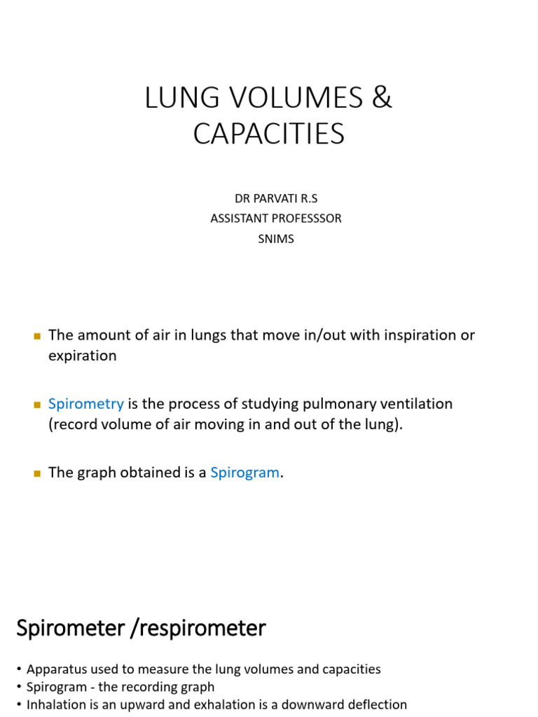 Body Plethysmography in Lung Function | PDF | Exhalation | Lung