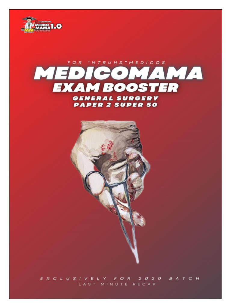 Ntruhs Surgery Paper-2 Super-50 | PDF